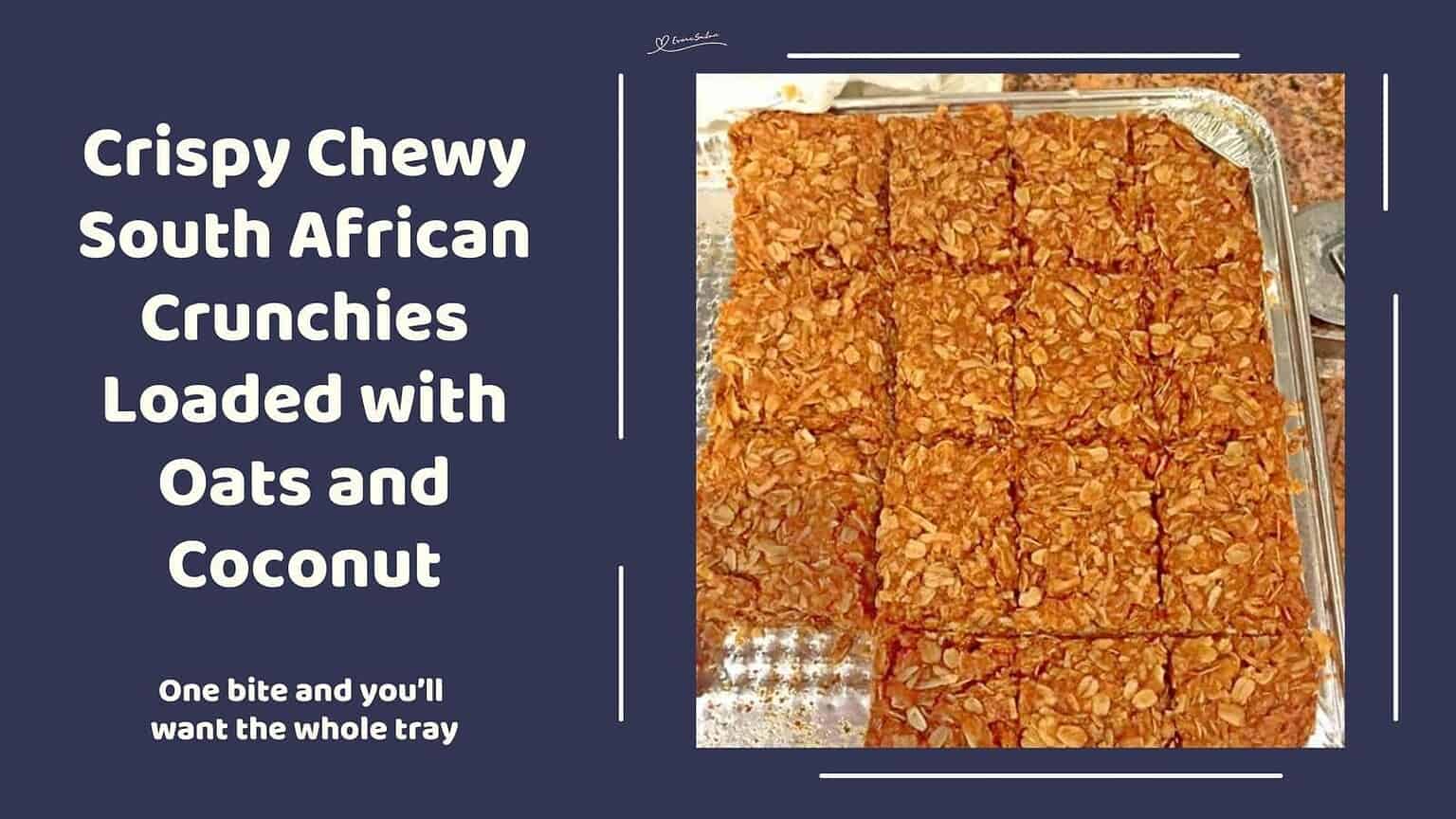 Easy South African Crunchies with Oats, Coconut, and Golden Syrup