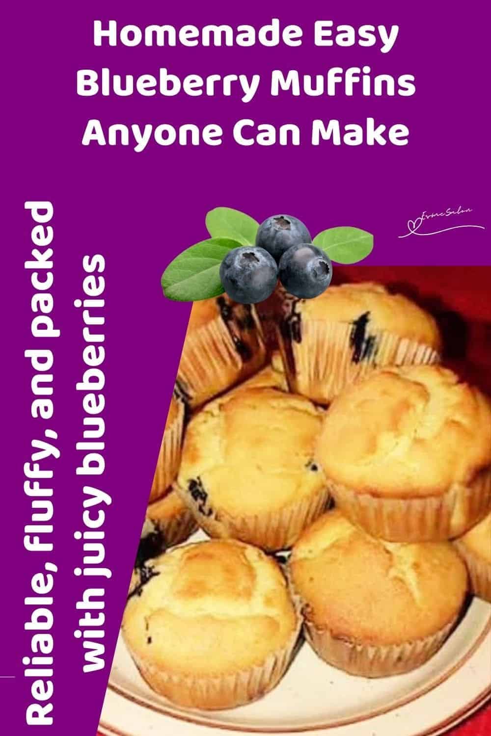 Fluffy Blueberry Muffins