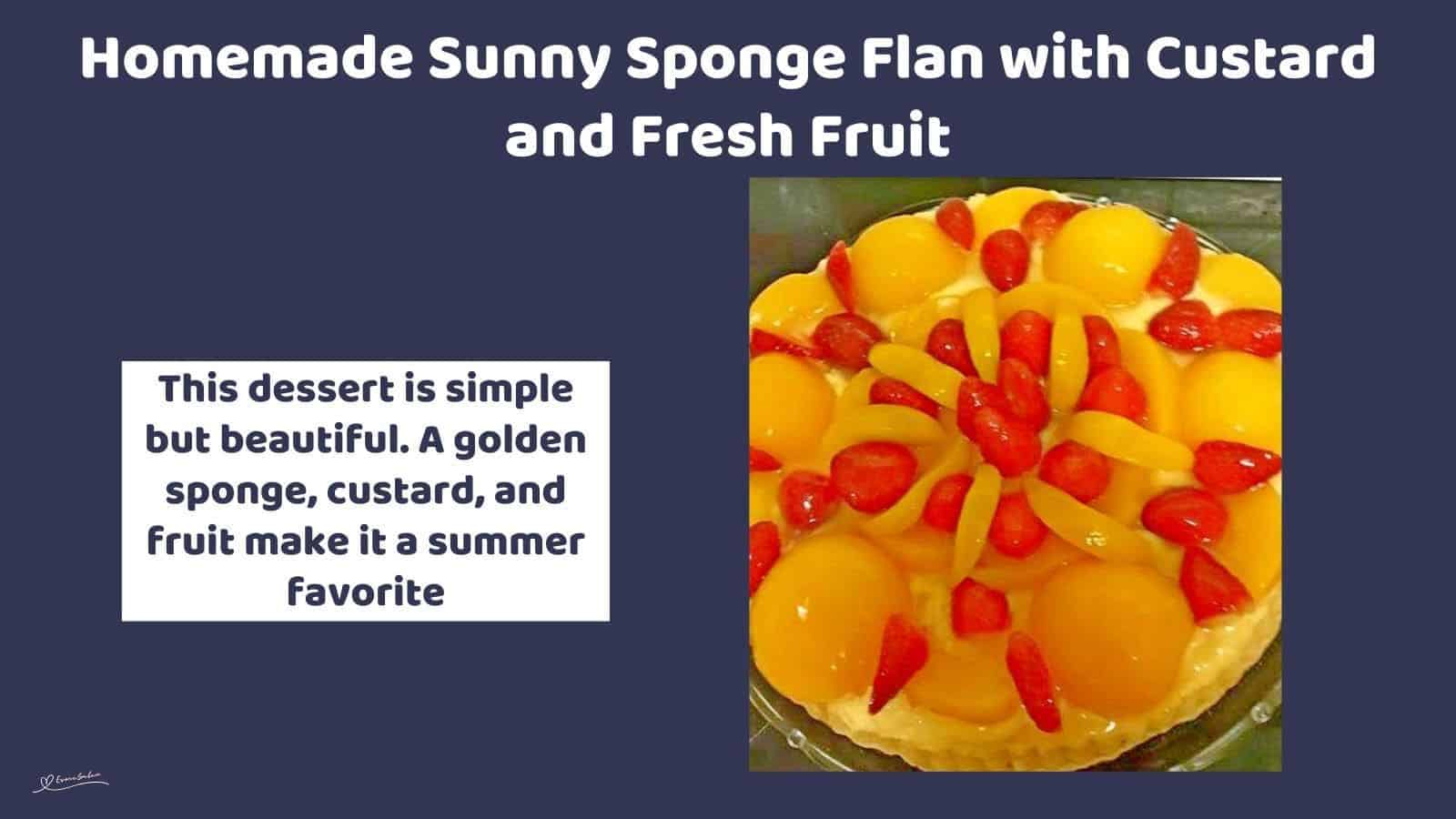 Sponge Flan with Custard