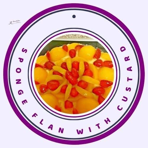 Sponge Flan with Custard