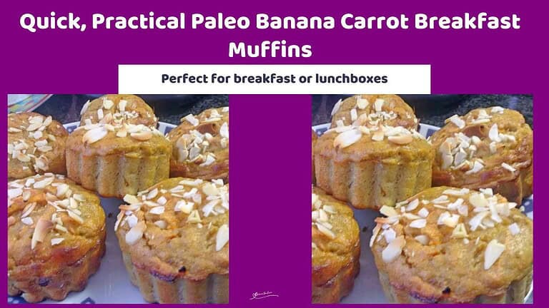 Paleo Banana Carrot Breakfast Muffins