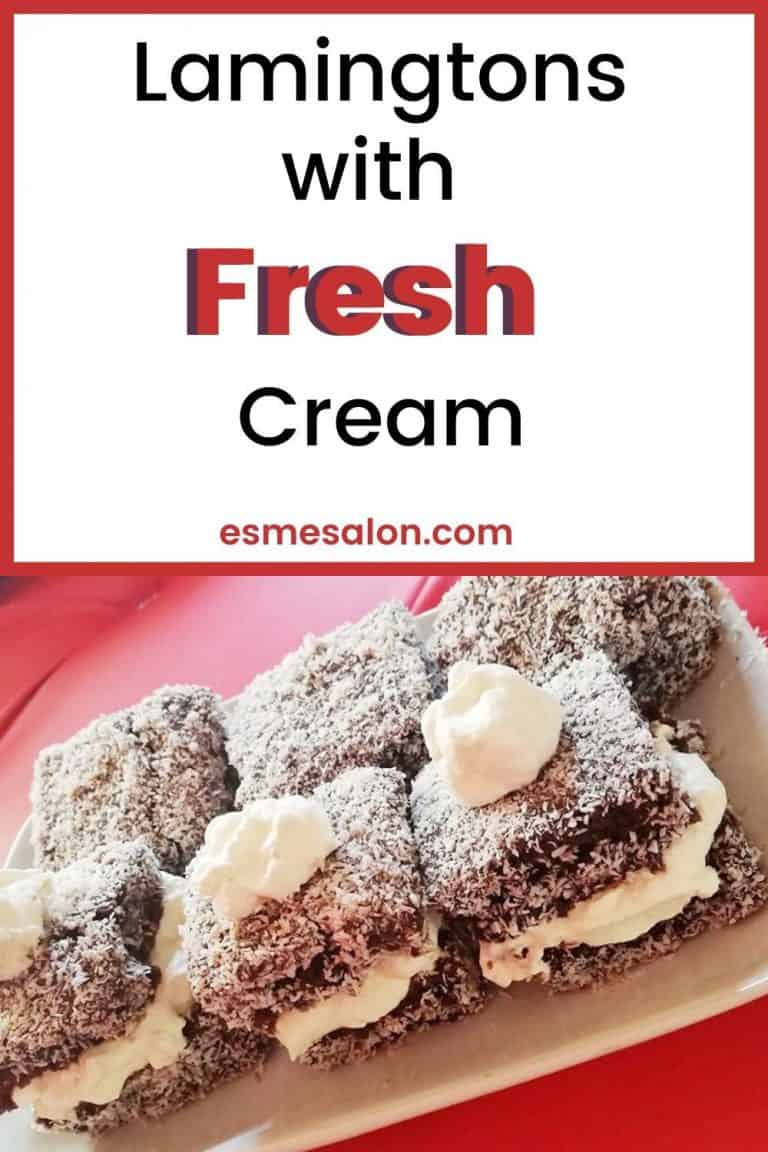 Lamingtons with Fresh Cream • Esme Salon | Bloggers & Home Chefs