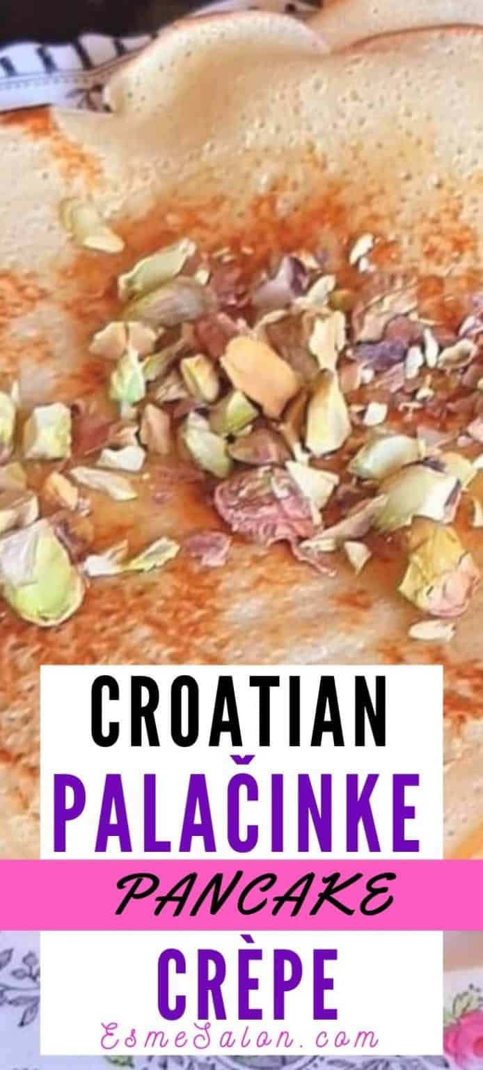 Delicious Croatian Palačinke Pancake Crêpe • Esme Salon
