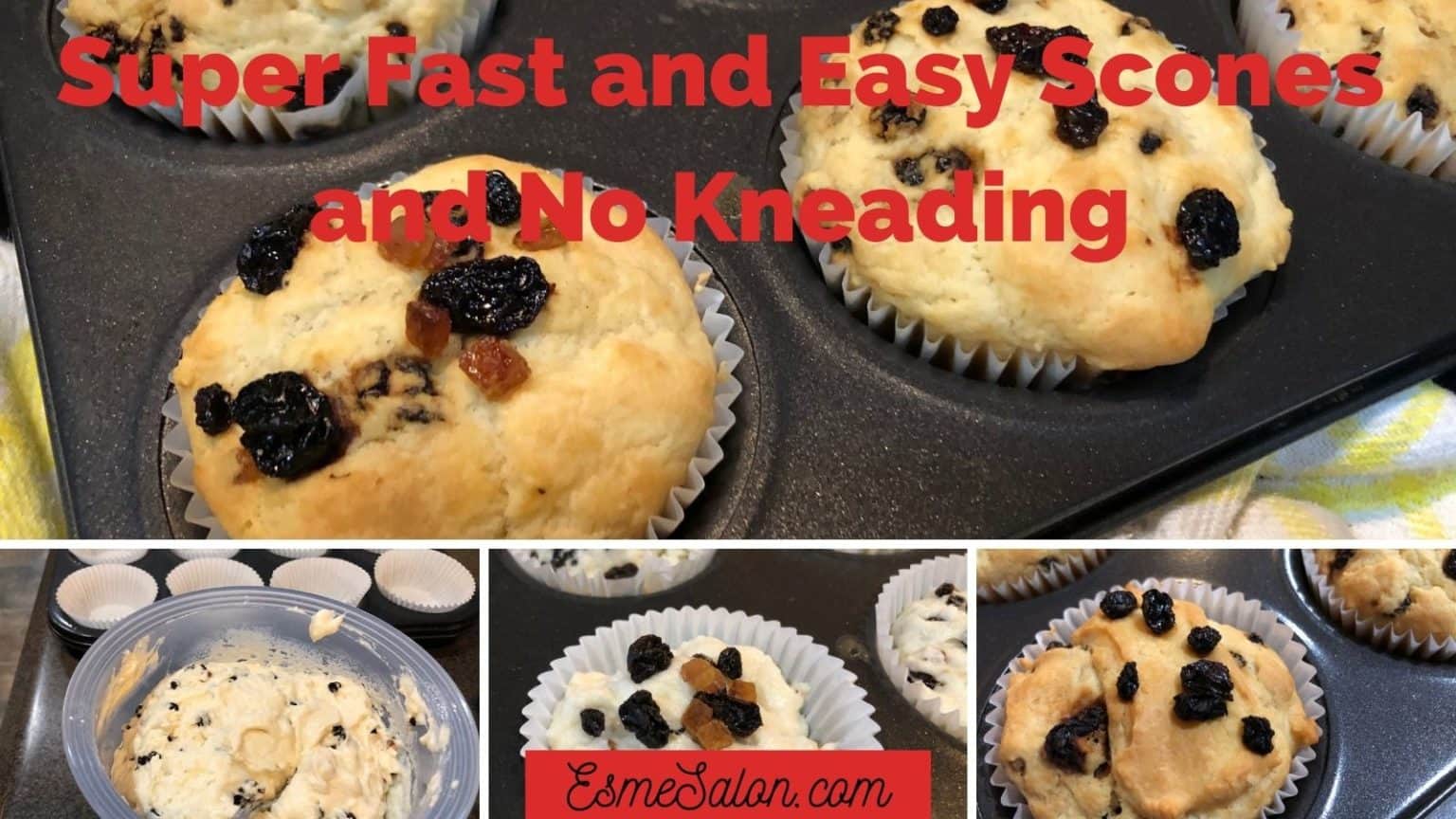 Super Fast Easy Scones No Kneading • Esme Salon | Bloggers & Home Chefs