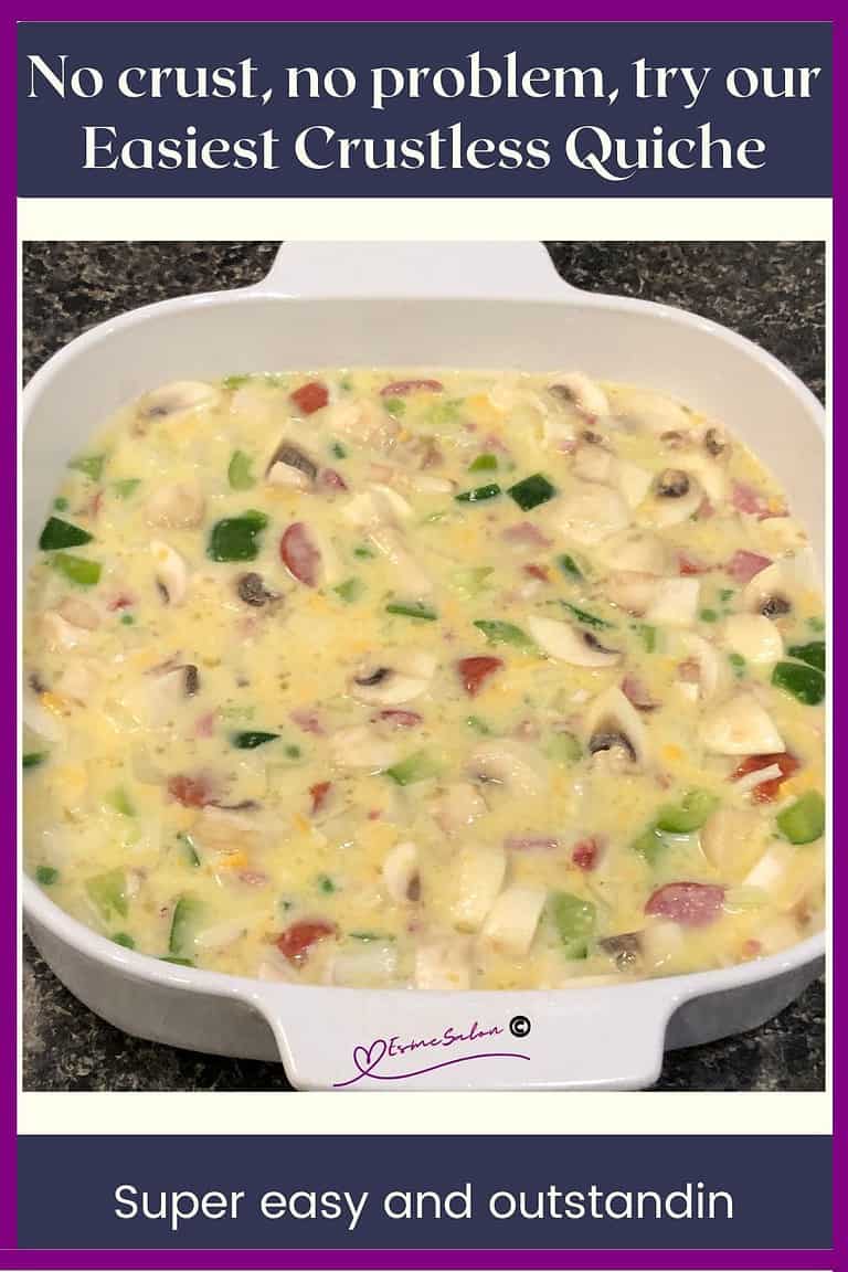 Make the Absolute Easiest Crustless Quiche