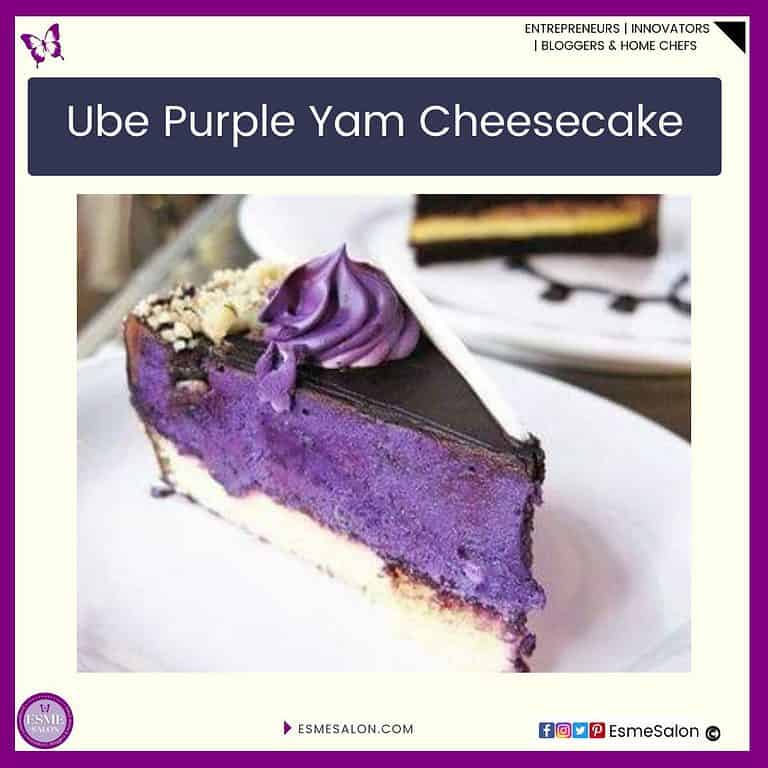Ube Purple Yam Cheesecake