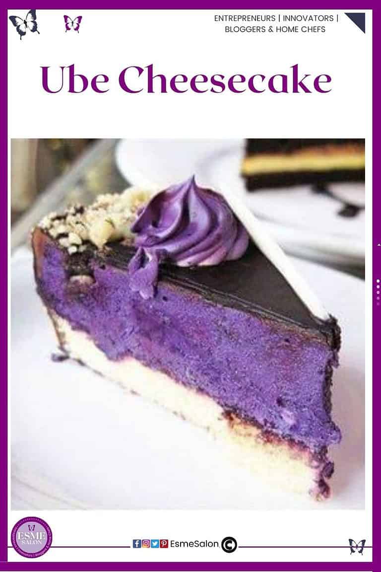 Ube Purple Yam Cheesecake