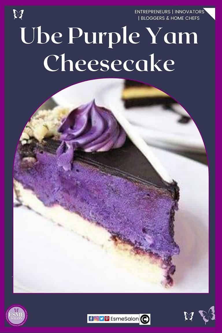 Ube Purple Yam Cheesecake