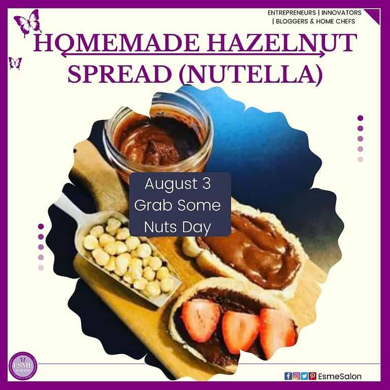 Homemade Hazelnut Spread (Nutella)