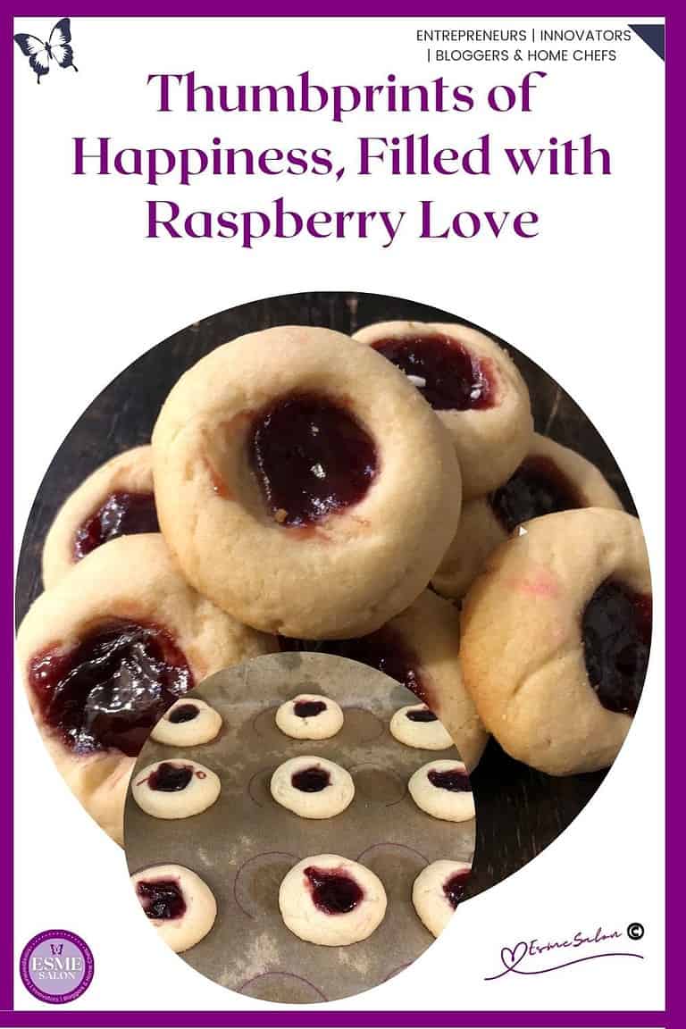 Raspberry Jam Thumbprint Cookies
