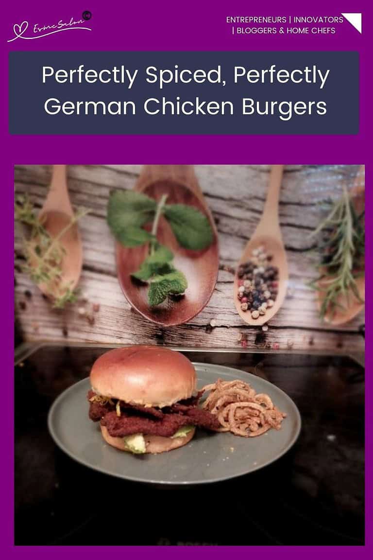 German chicken burger